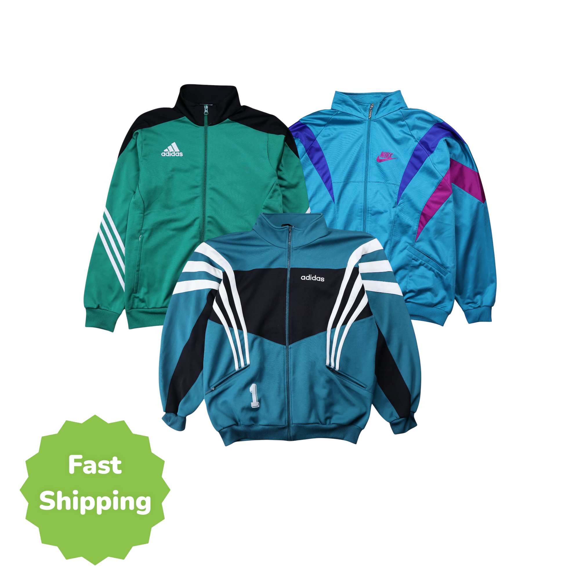 10 x Premium Branded Track Jackets – Dublin Wholesale Vintage